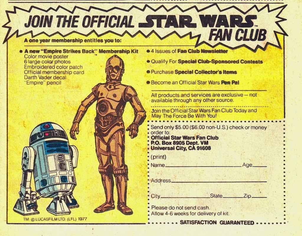Dear Lucasfilm/Disney, It's Time to Reboot the Star Wars Fan Club ...