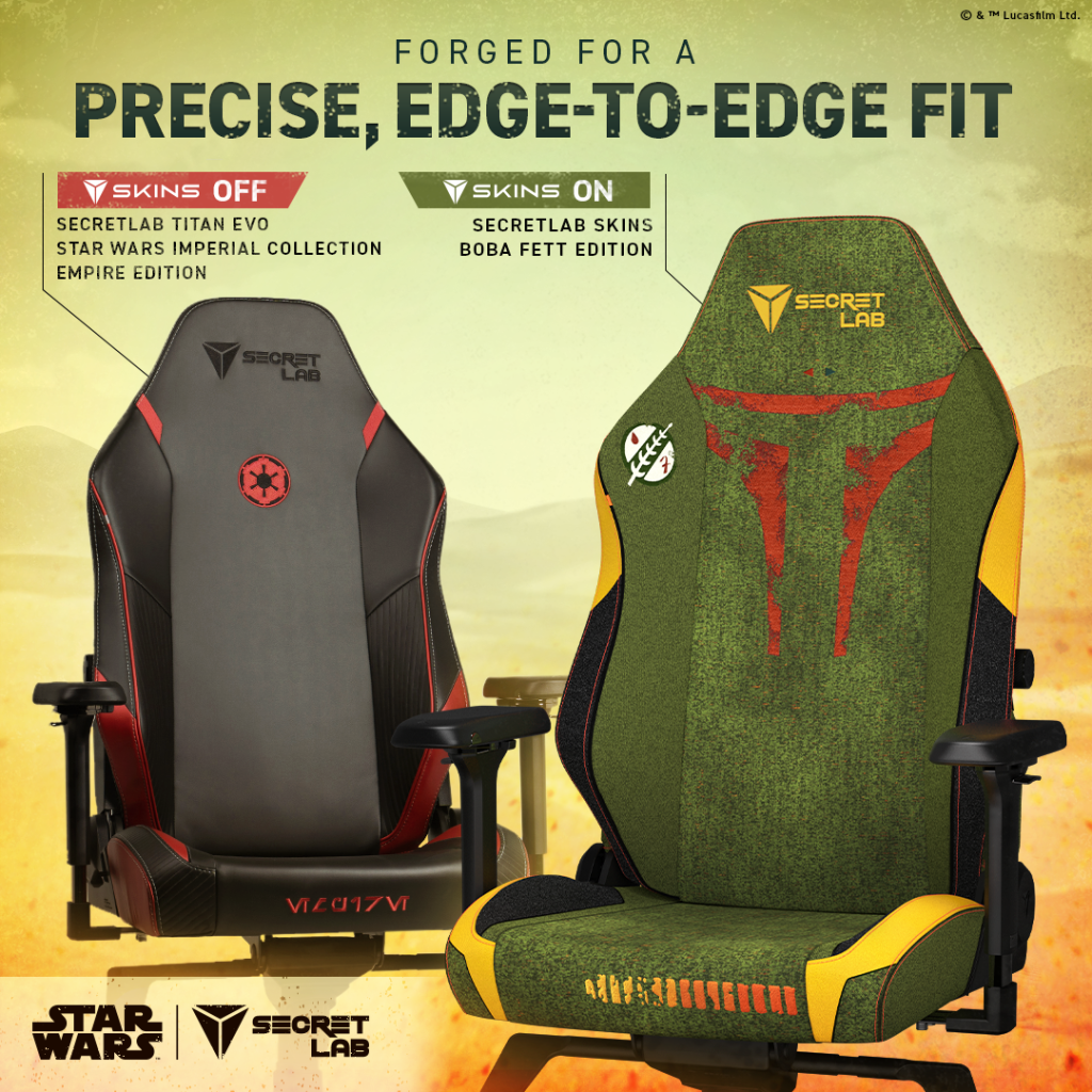 Secretlab Releases New Boba Fett-Inspired Skins for Their TITAN Evo ...